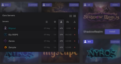 RuneList: RSPS Launcher | Runescape Private Servers